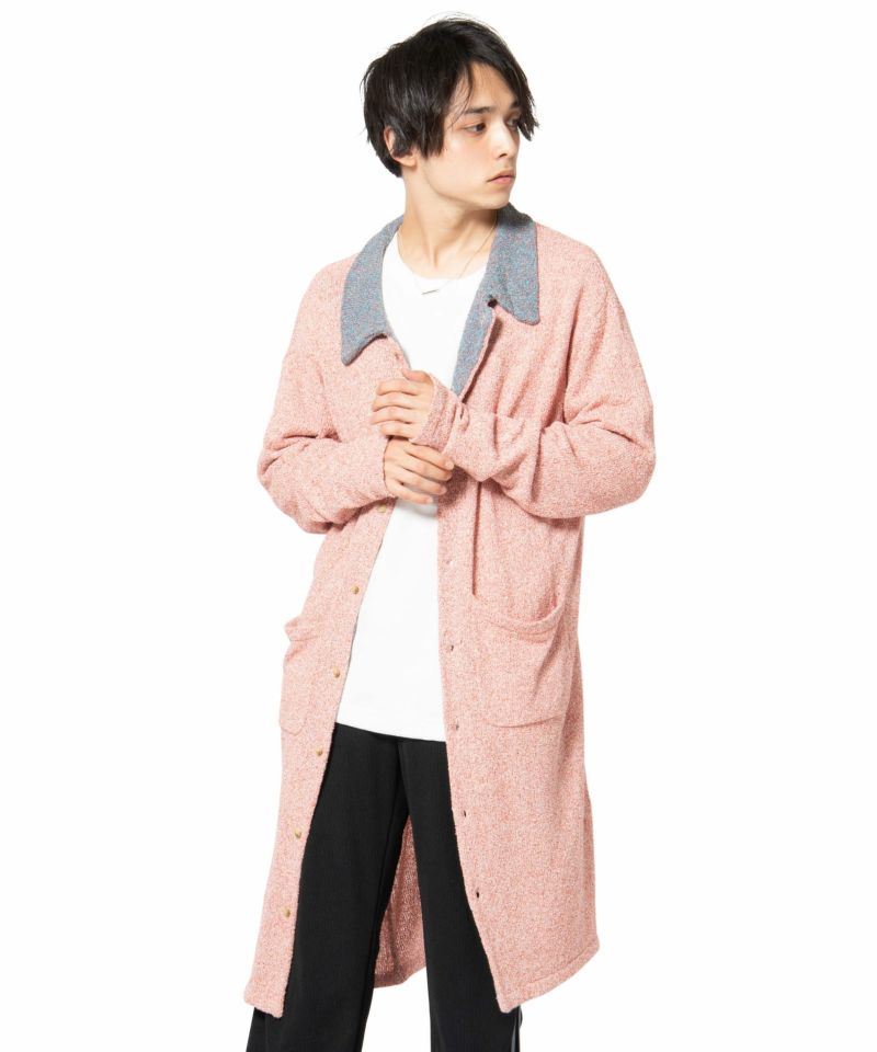 ロングニットガウンシャツ(glamb/グラム) GB0120/SH17 ロングニットガウンシャツ(glamb/グラム) GB0120/SH17